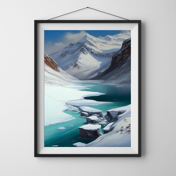 Slopes Mountain Art - Etsy