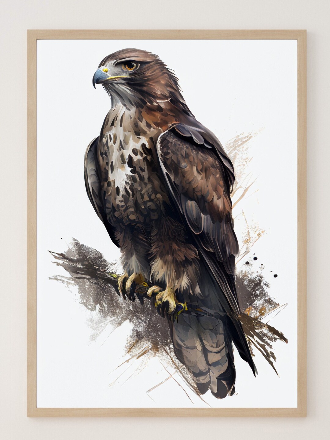 Augur Buzzard Hawk Print, Wildlife Print, Printable Art, Wall Art - Etsy