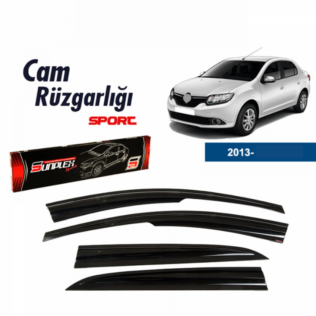 For Renault SYMBOL 2013-2020 Car Window Accessories Sport Style Window ...