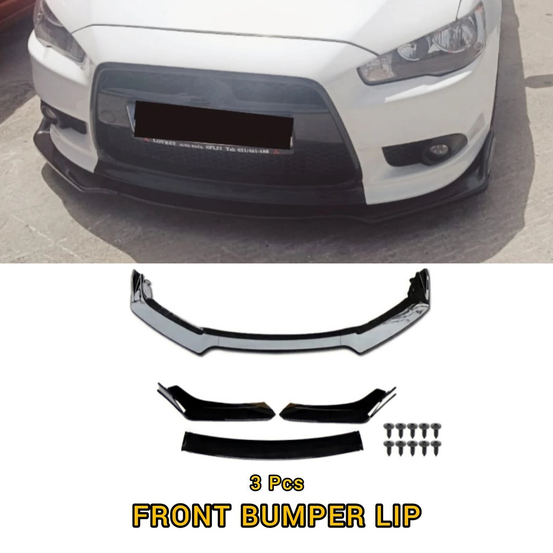 3 Pcs Front Bumper Lip for Mitsubishi Lancer Body Kit Car Accessories ...