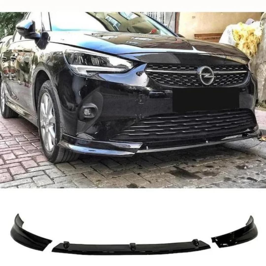 3 Pcs Front Bumper Lip for Opel Corsa F Race 2019-20-21 Body Kit Car ...