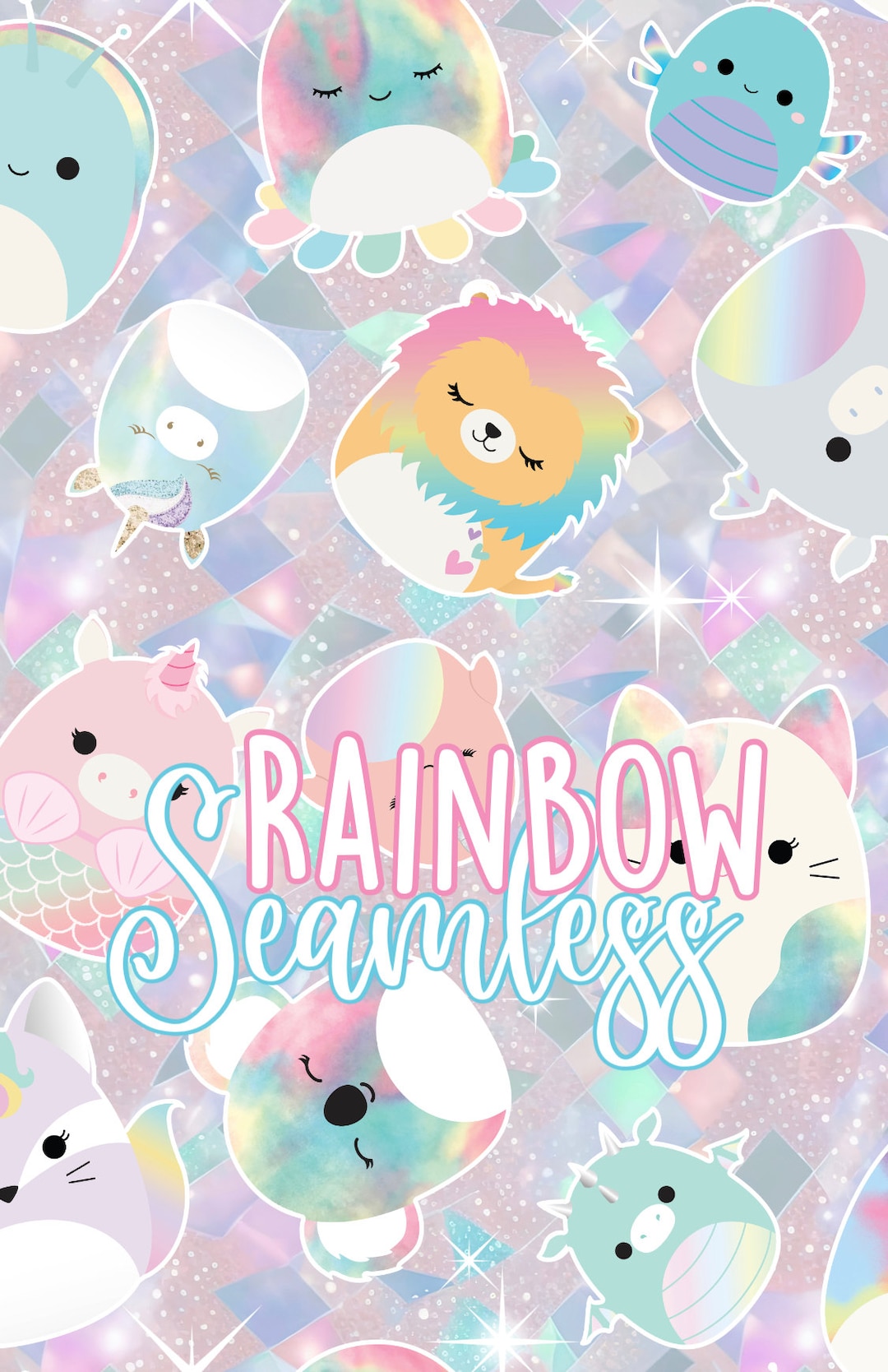 Rainbow Sweet Squishy Seamless Pattern - Etsy