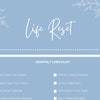 Reset Checklist, Life Reset Motivational Journal Page - Etsy