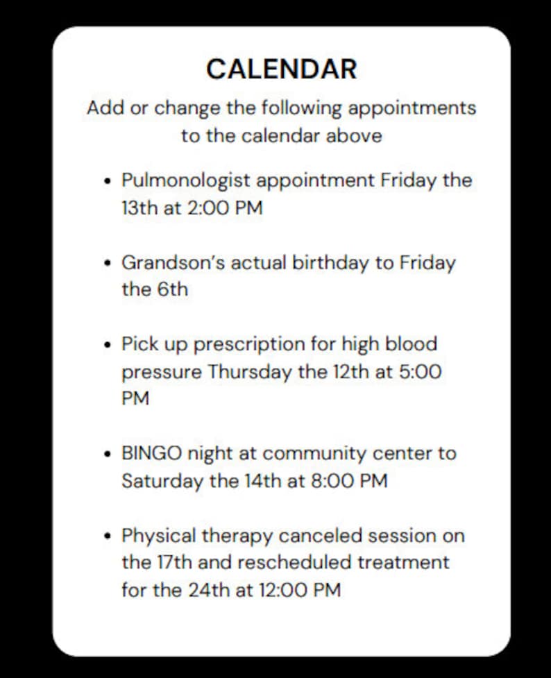 Speech Therapy in the SNF- CALENDAR TASK - Etsy