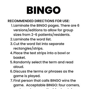 Speech Therapy- Group or Individual Fall Safety BINGO - Etsy