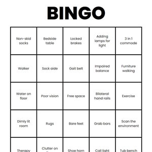 Speech Therapy- Group or Individual Fall Safety BINGO - Etsy