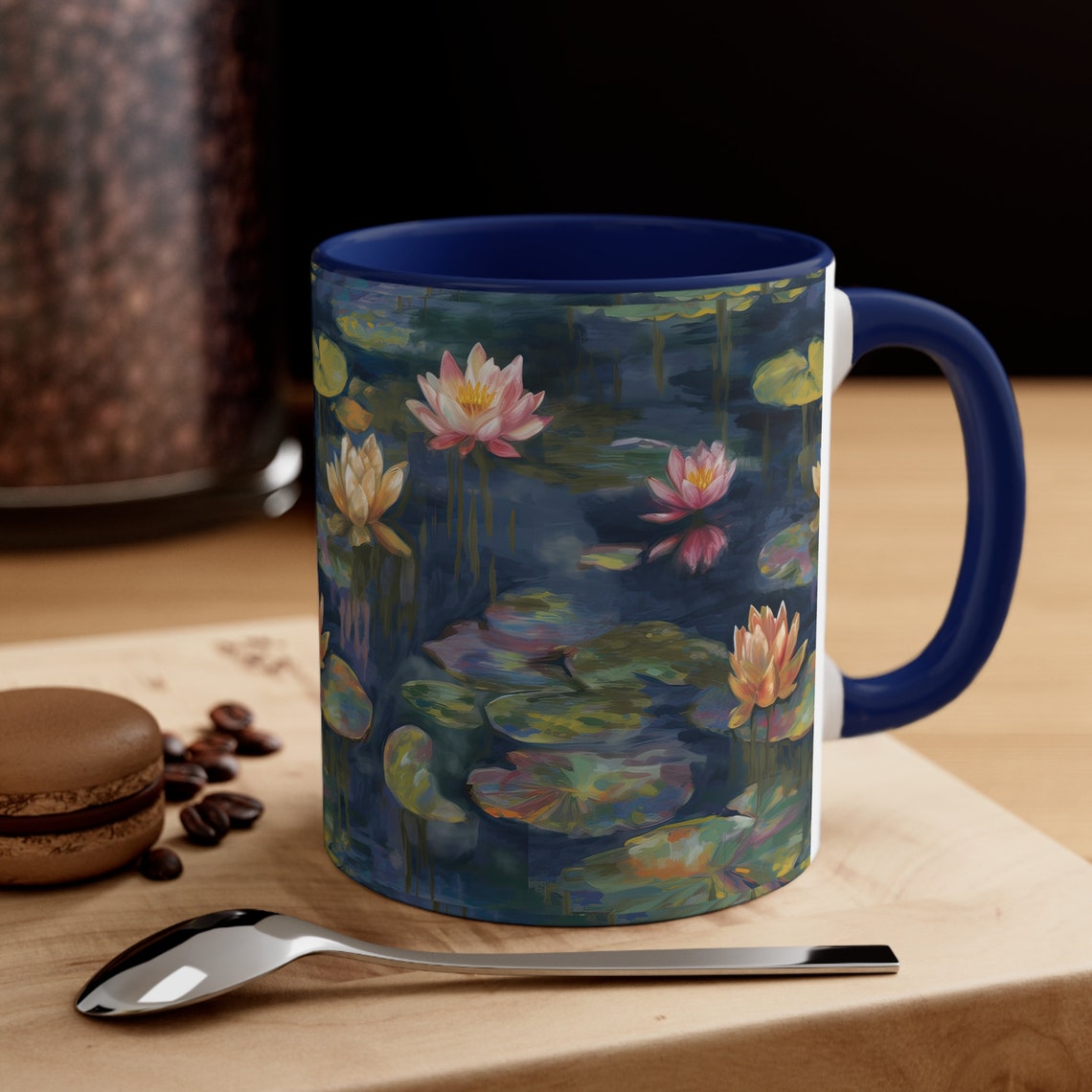Monet Mug - Water Lilies Claude Monet Inspired Mug - 11oz, Ceramic ...