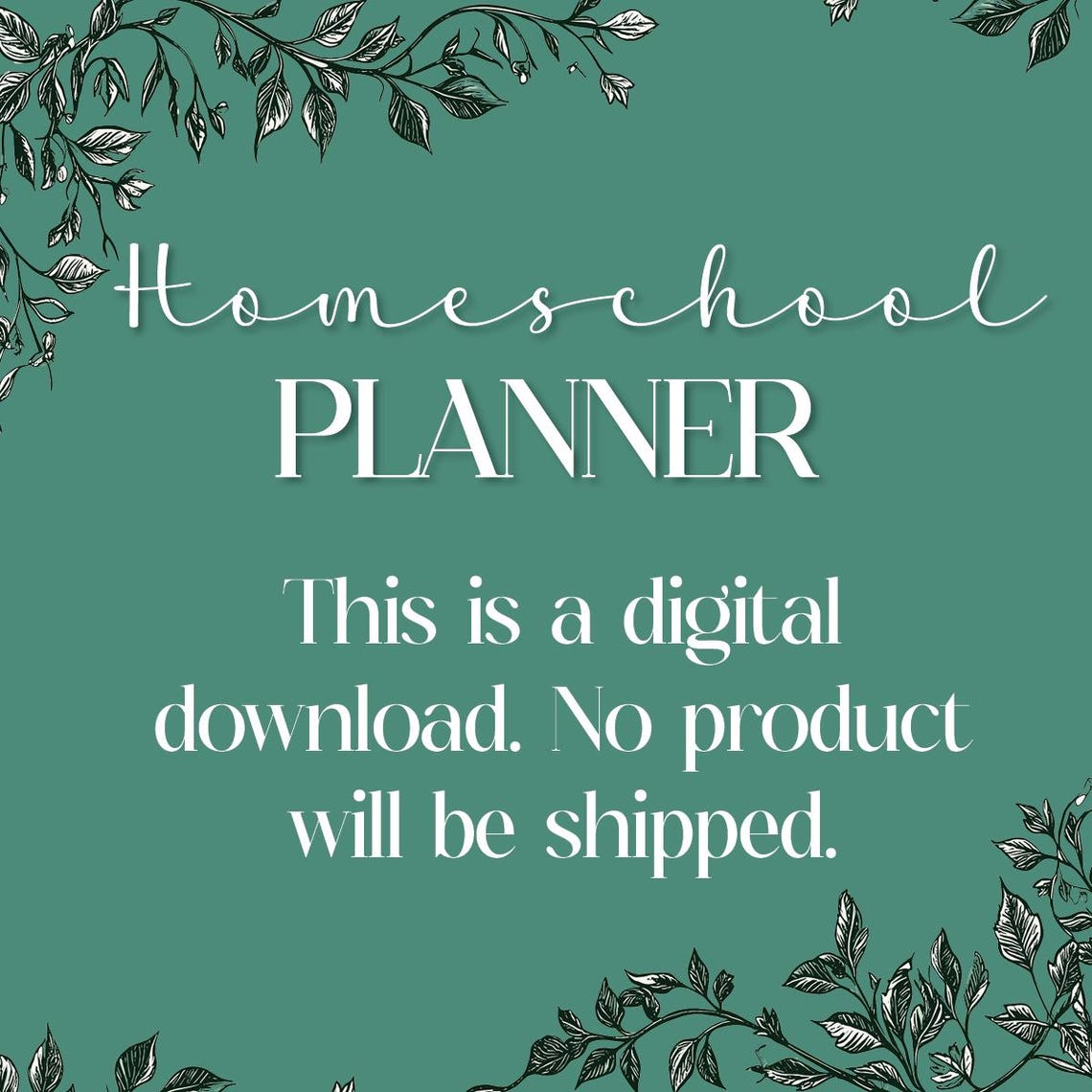 4 Student 2025-2026 Homeschool Planner - Etsy
