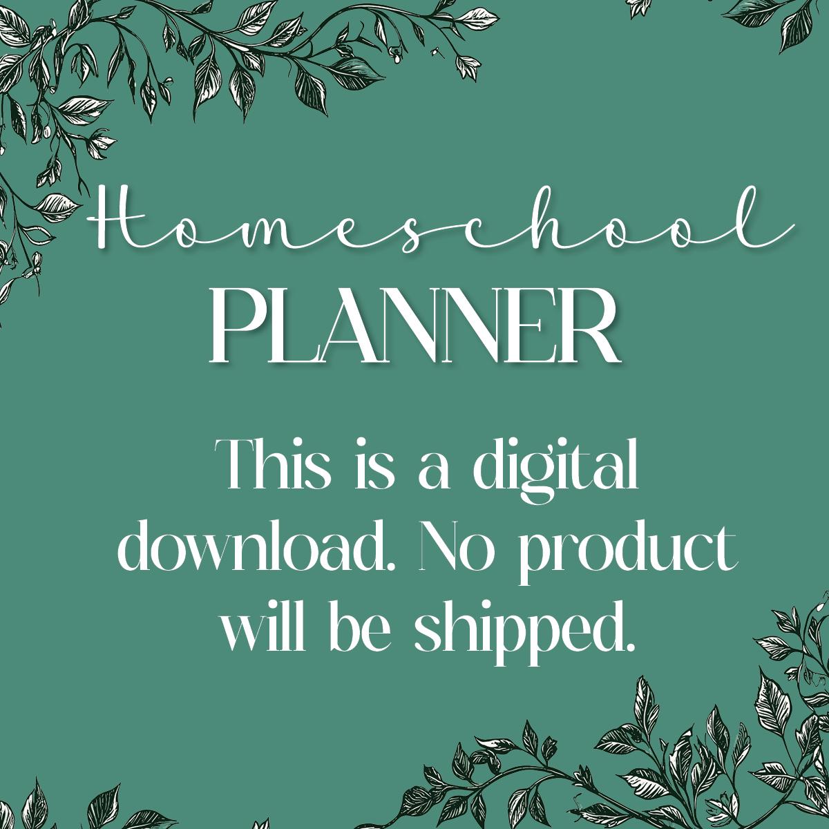 4 Student 2025-2026 Homeschool Planner - Etsy