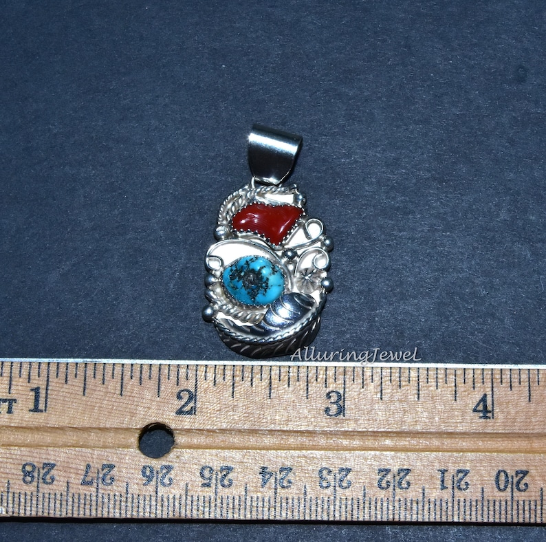 Vintage PB M Christie Native American Multi Gem Stone Navajo Sterling ...