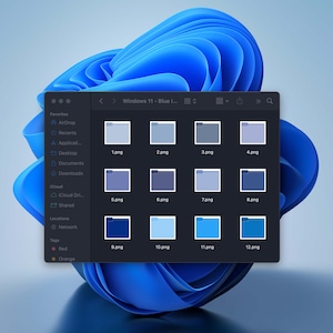 Desktop Folder Icons | Windows 11 Default Blue - Etsy