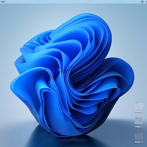 Desktop Folder Icons | Windows 11 Default Blue - Etsy
