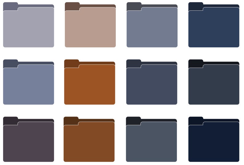 Desktop Folder Icons Mac OS Mojave - Etsy