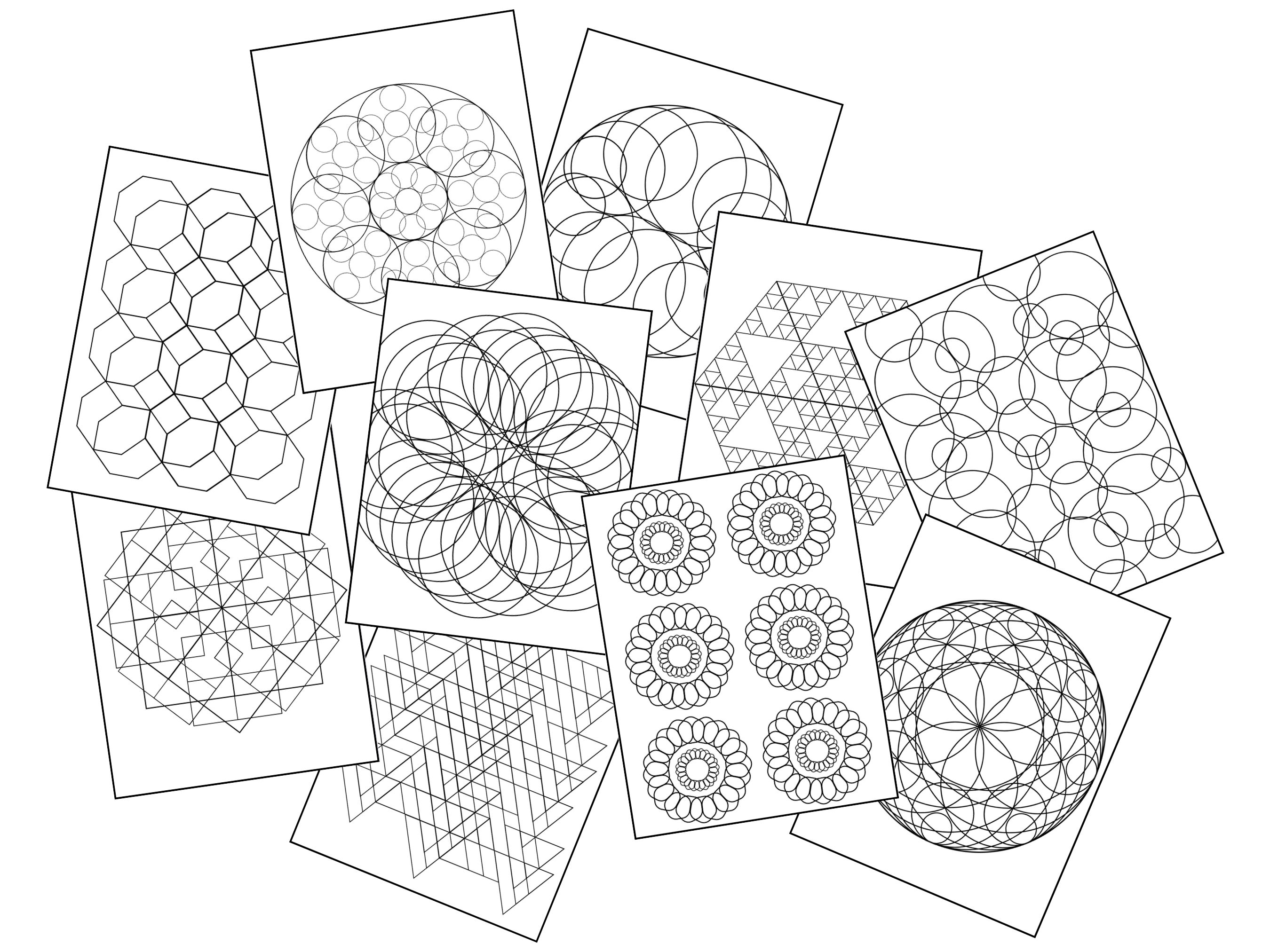 Fractal Coloring Pages For Kids