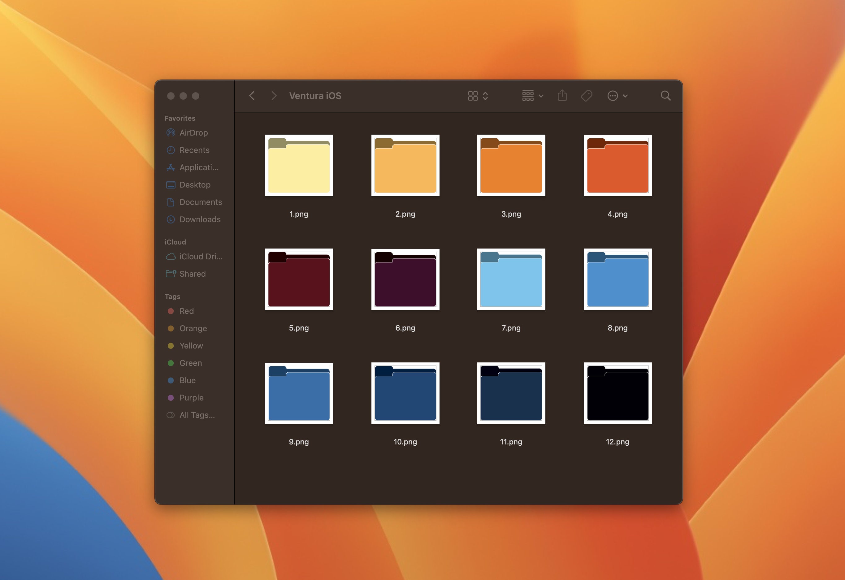 Desktop Folder Icons | Mac OS Ventura - Etsy