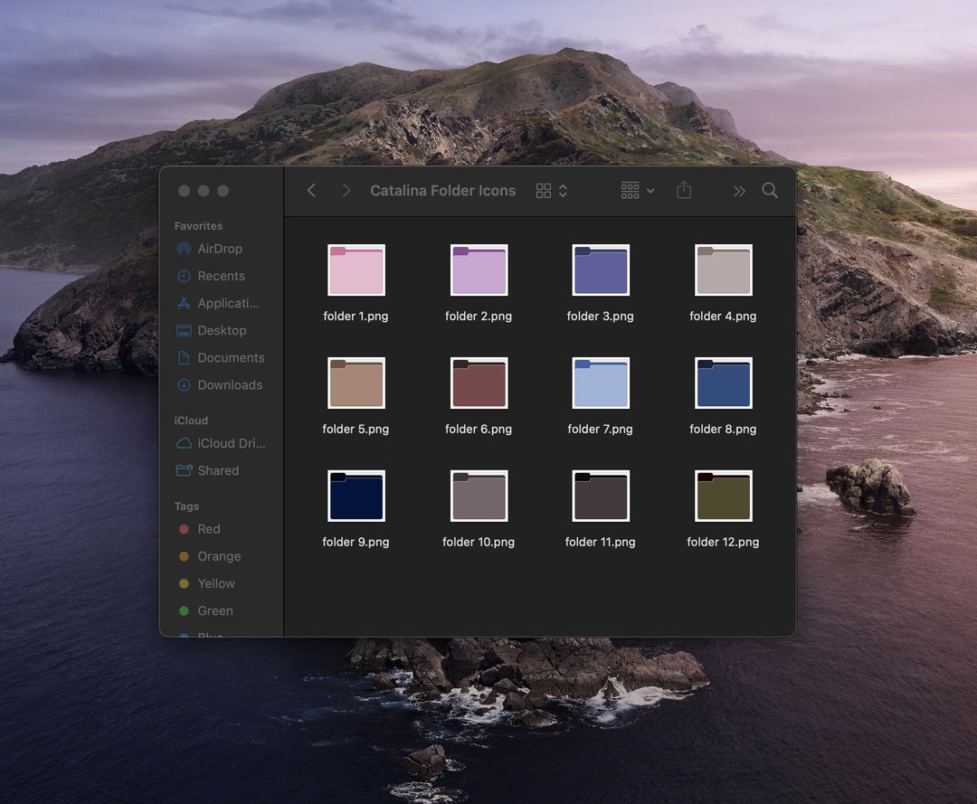 Desktop Folder Icons Mac OS Catalina - Etsy