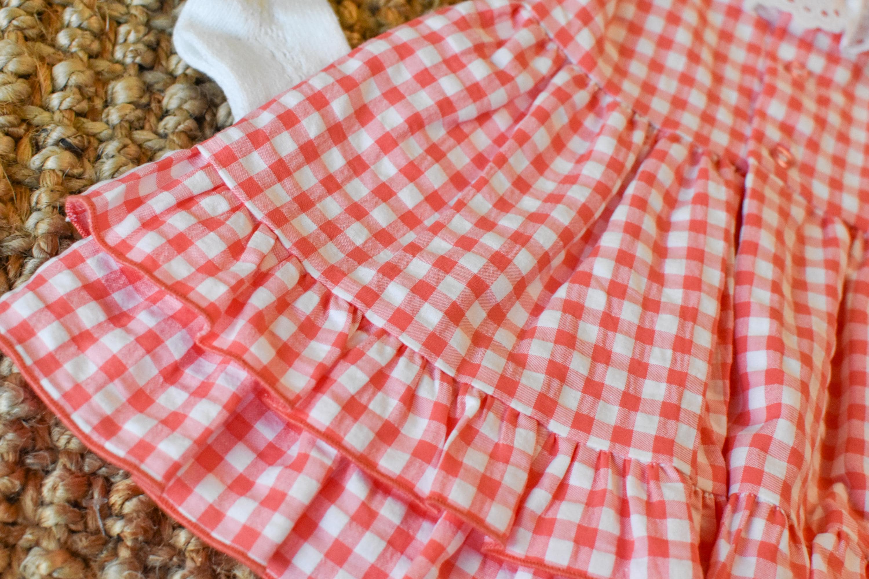 Little Girl Outfit Vichy Baby Dress Set Hypoallergenic Spanish Outfit ...