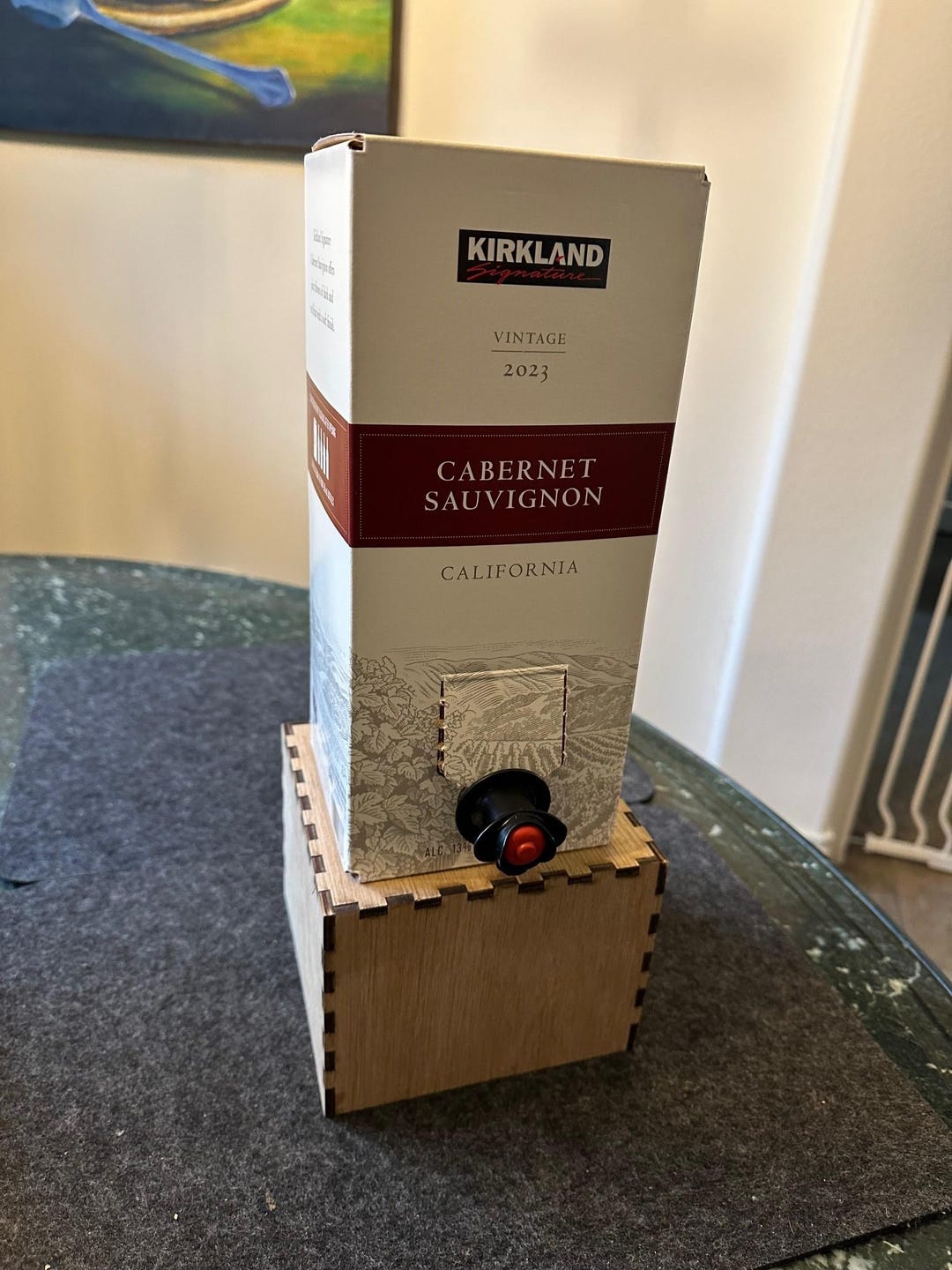Wooden Stand for Boxed Wine - Etsy