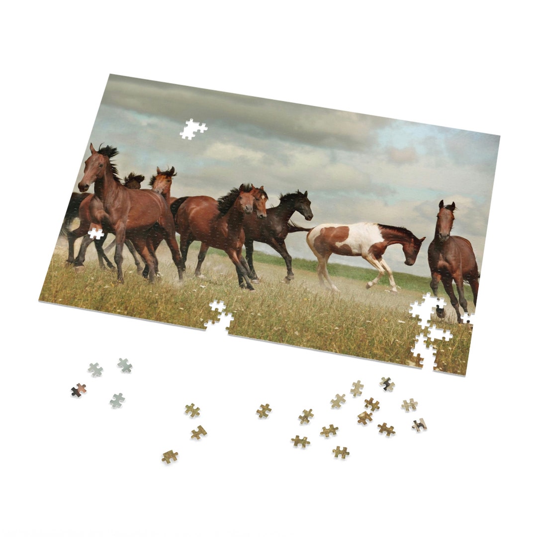 Wild Horses Jigsaw Puzzle (500,1000-piece) - Etsy