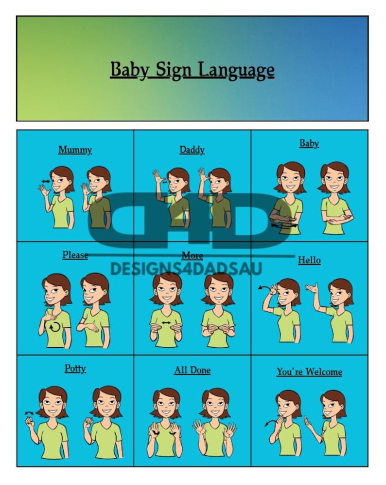 Digital Baby Sign Language for Beginners - Etsy