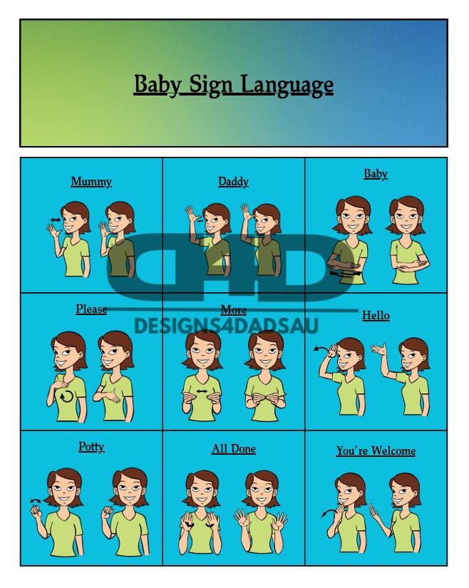 Digital Baby Sign Language for Beginners - Etsy