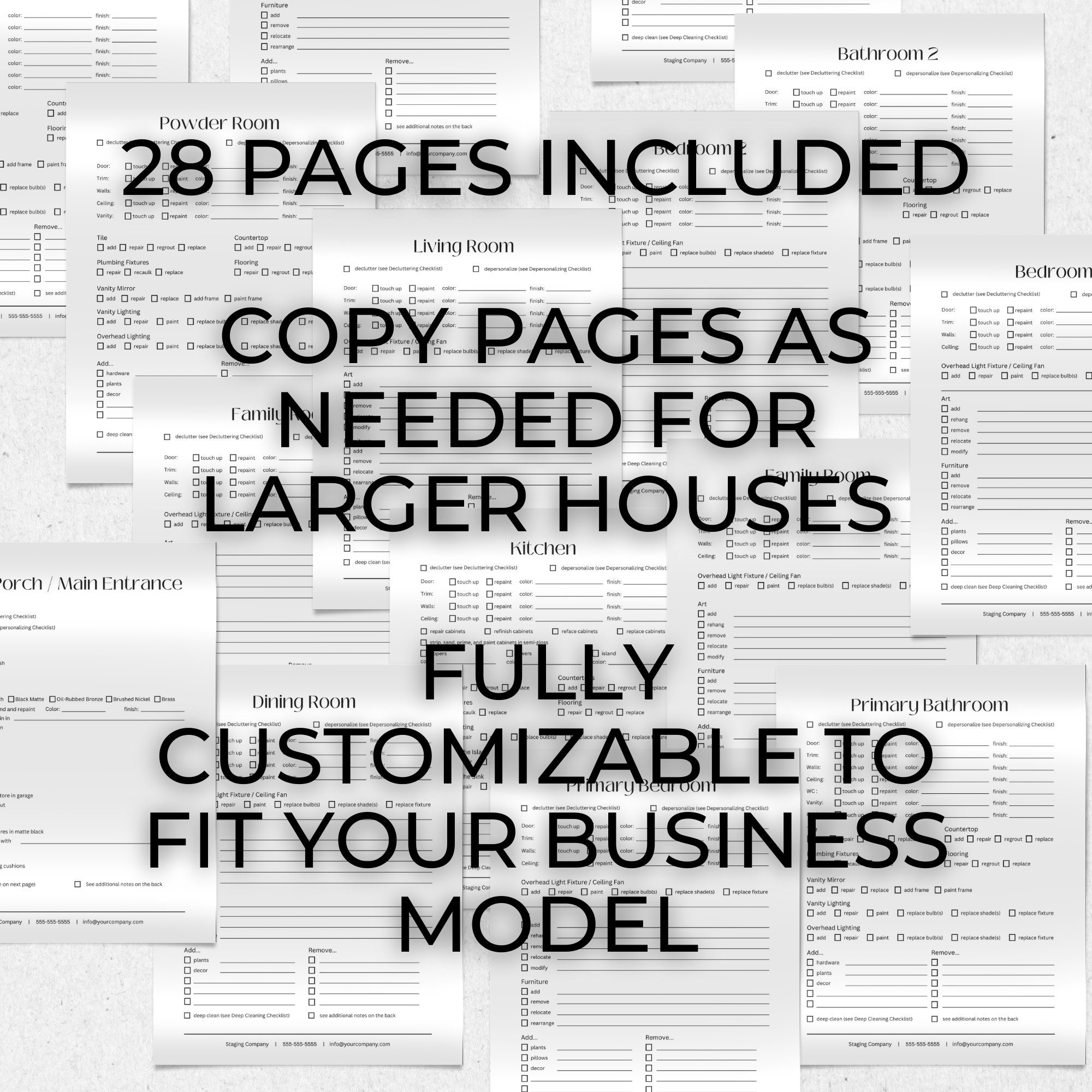 Home Staging Consultation Report Template for Real Estate Stagers ...