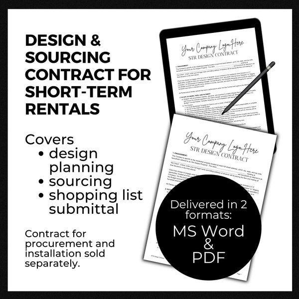 Interior Design Sourcing Template - Etsy