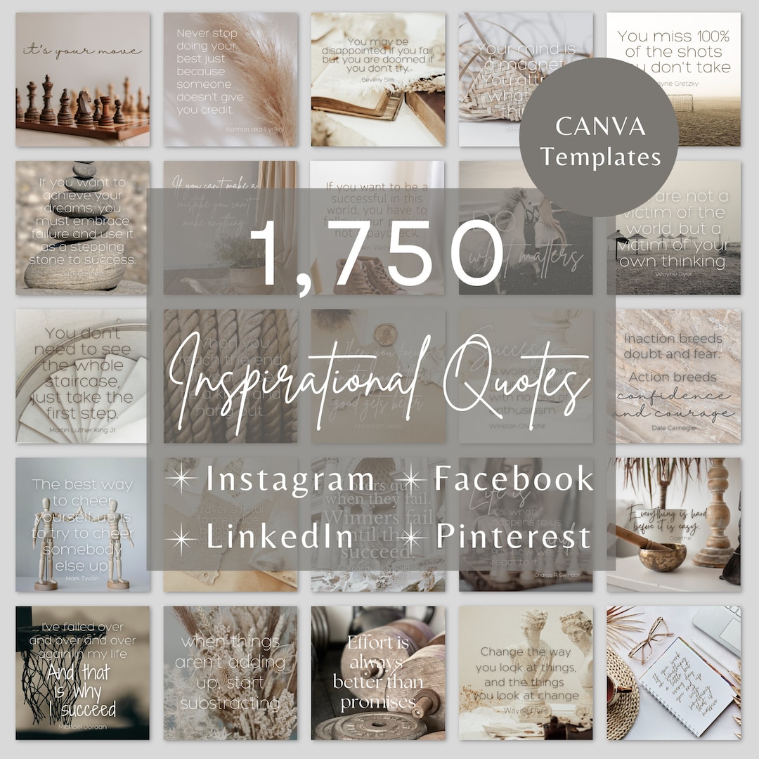 Canva Templates | Social Media Posts and Stories | Inspirational ...