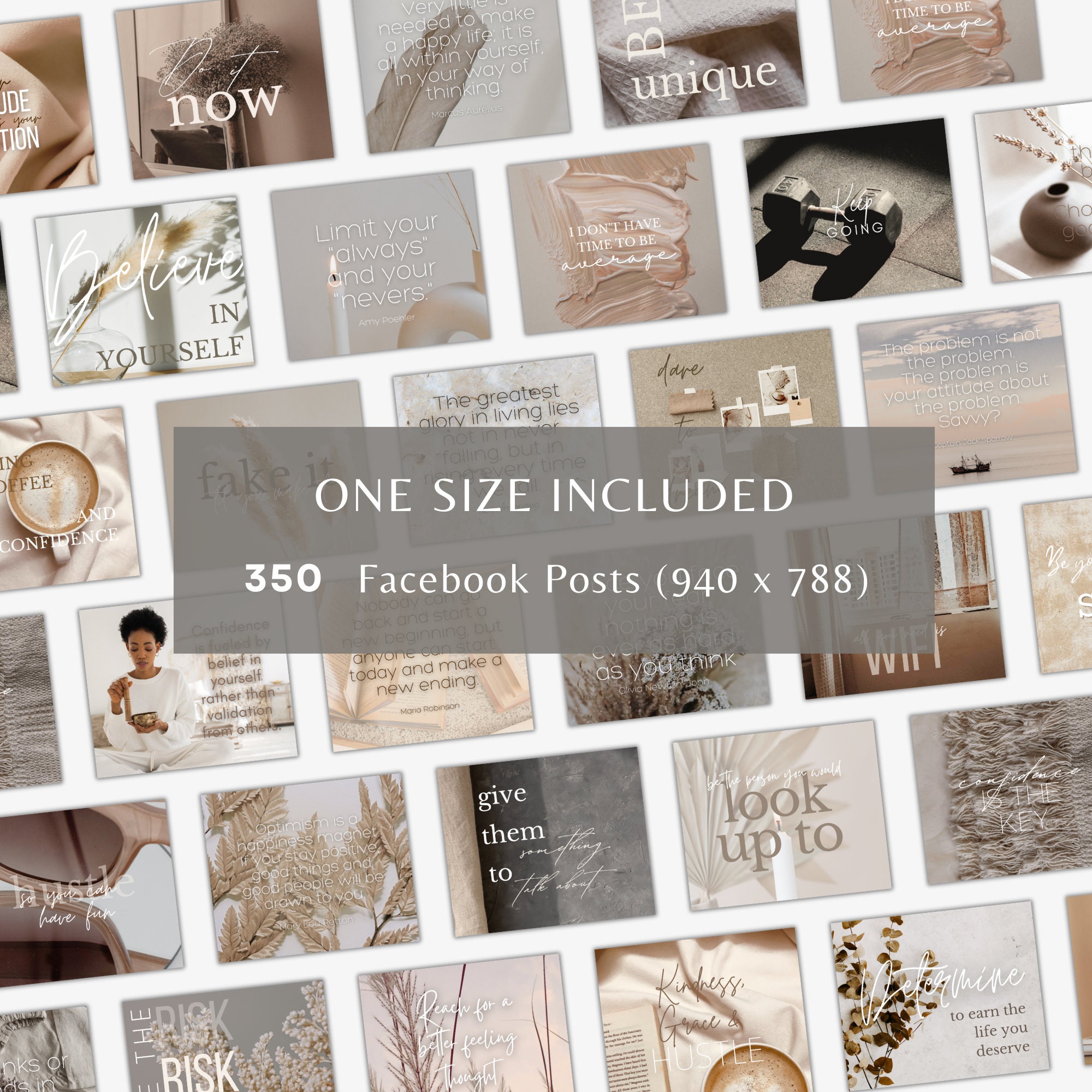 Inspirational & Motivational Quotes Facebook Posts | Canva Templates ...
