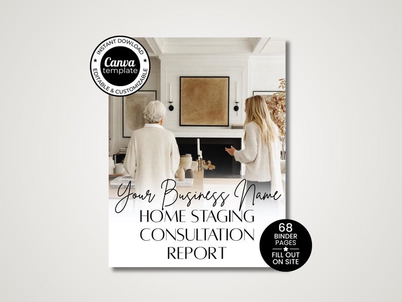 Home Staging Consultation Report Template for Real Estate Stagers ...
