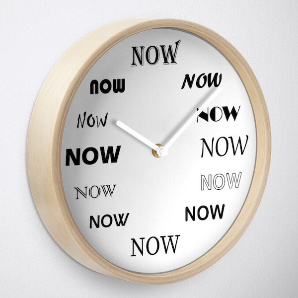 Now Clock - Etsy