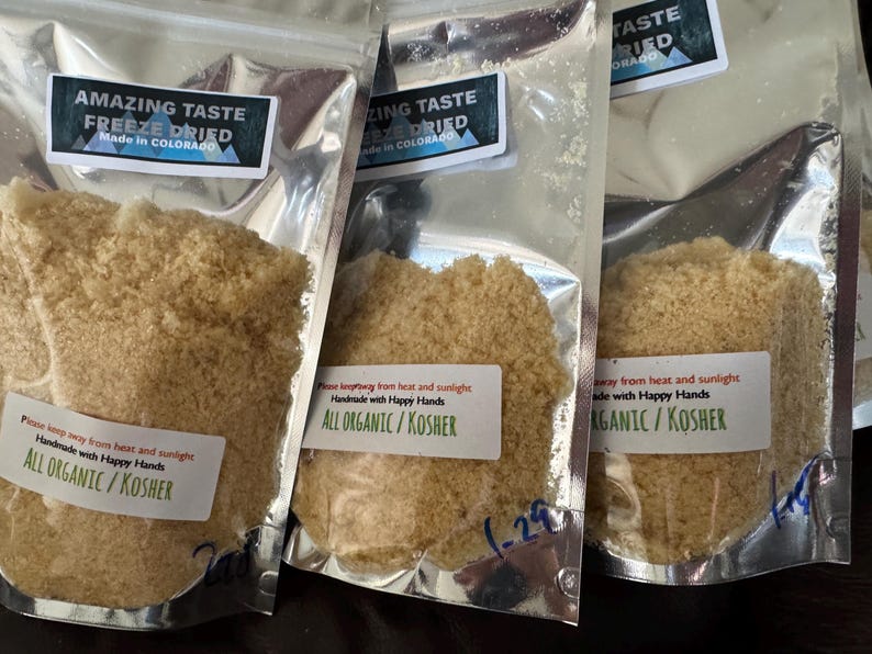 Organic Freeze Dried Chicken Bone Broth: Natural Gelatin Broth - Etsy