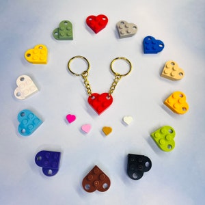 Etsy lego heart necklace store