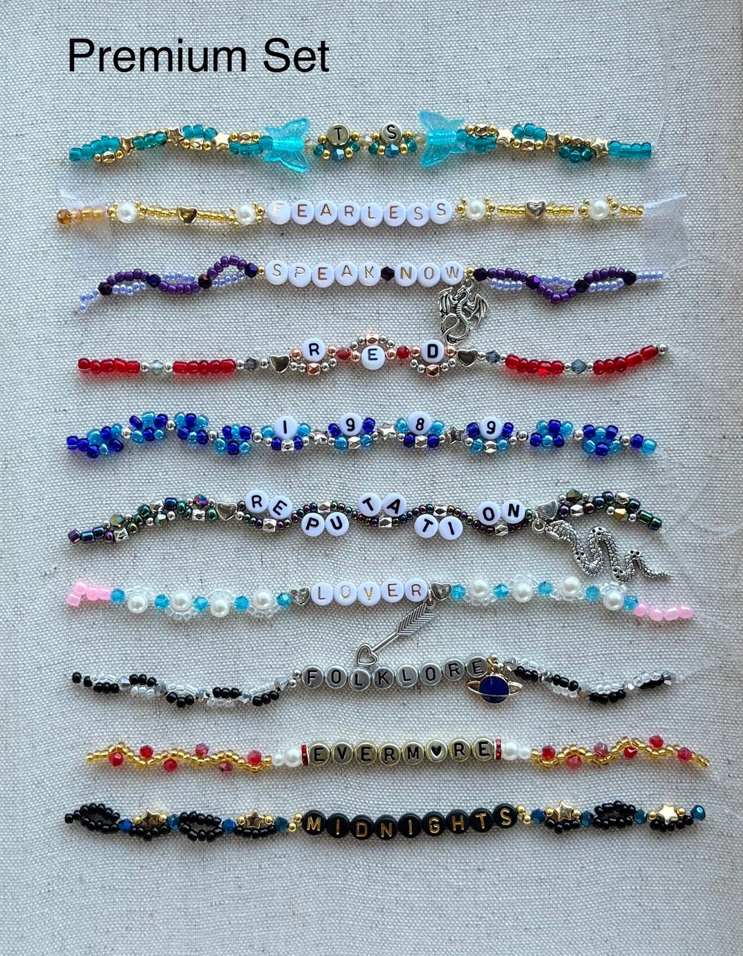 Taylor Swift Bracelets Folklore Bracelet 1989 Bracelet Reputation ...