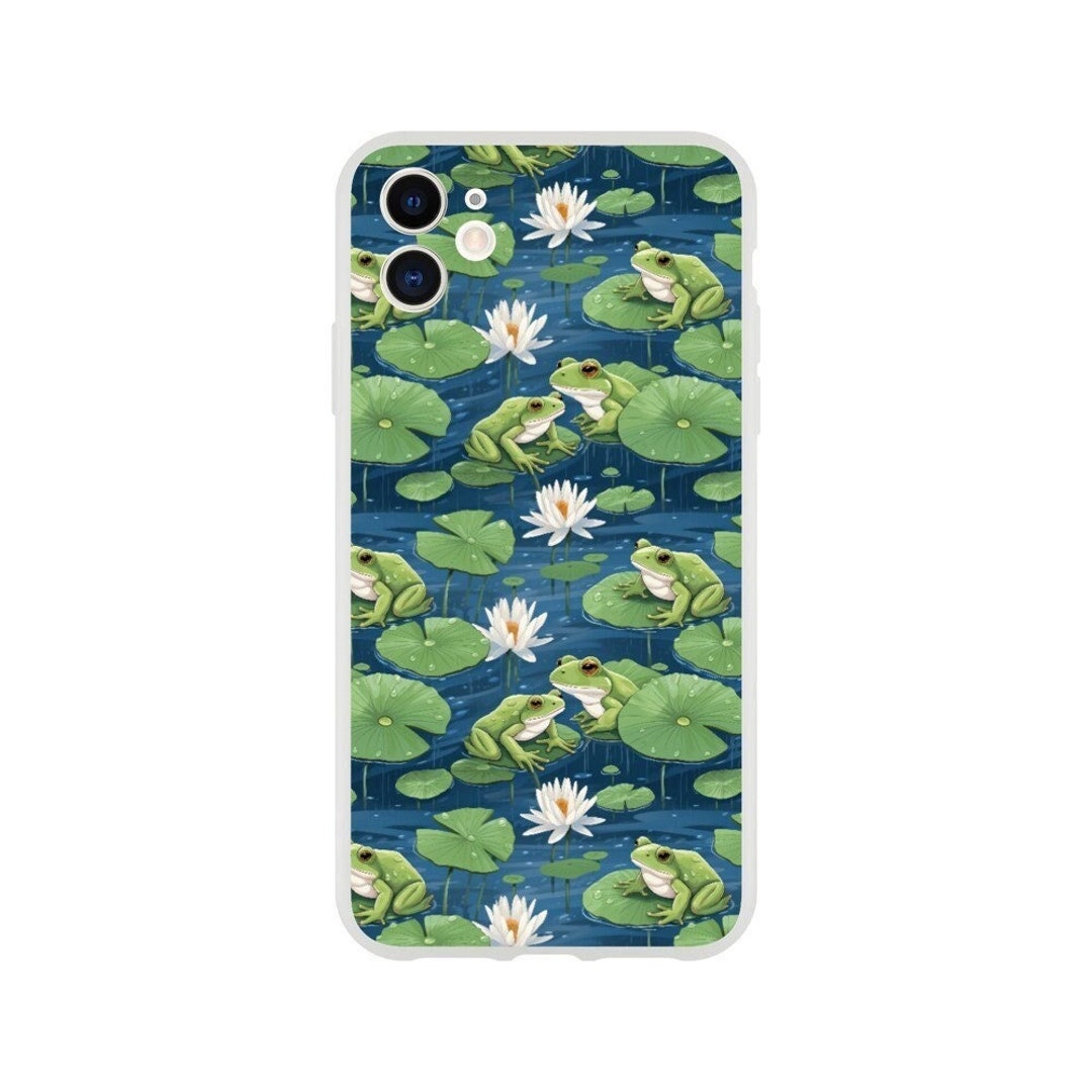Frog and Lily Pad Phone Case: Whimsical Art Style - Etsy