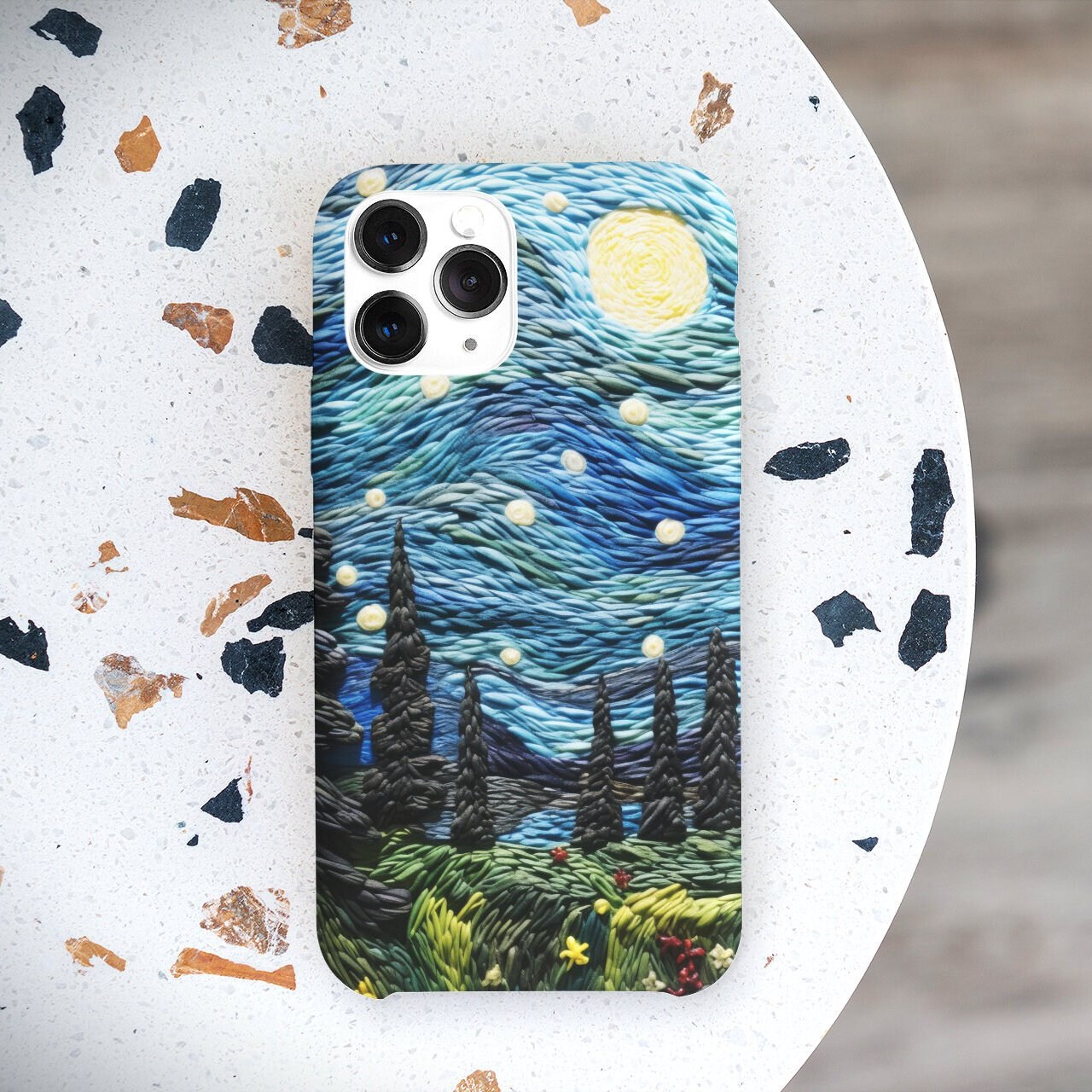 Vincent Van Gogh Phone Case Iconic Art Embroidery Cover for - Etsy