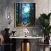 Moonlight Trail Hiking Forester Wall Decor Gifted Moon Decor Wall ...