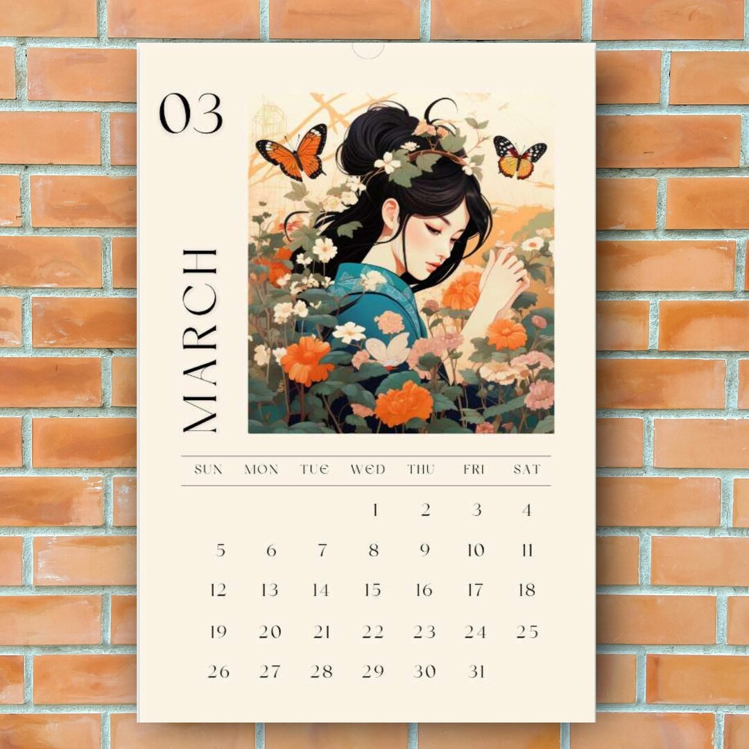 Ukiyo-e Reverie 2024 Calendar, Japanese Artful Wall Planner, Dreamy ...