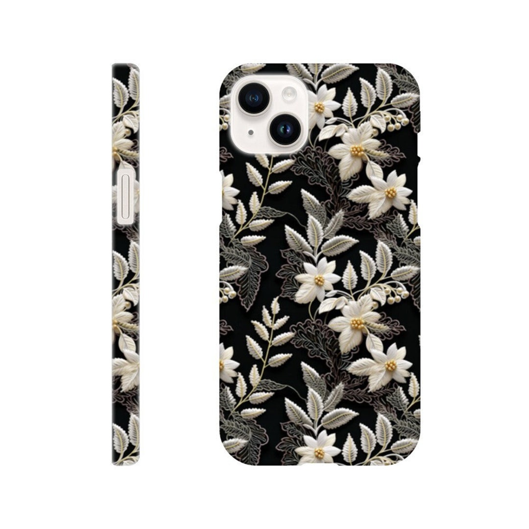 Classic Vintage Lace Embroidery Flowers Phone Case | Cozy Season Floral ...