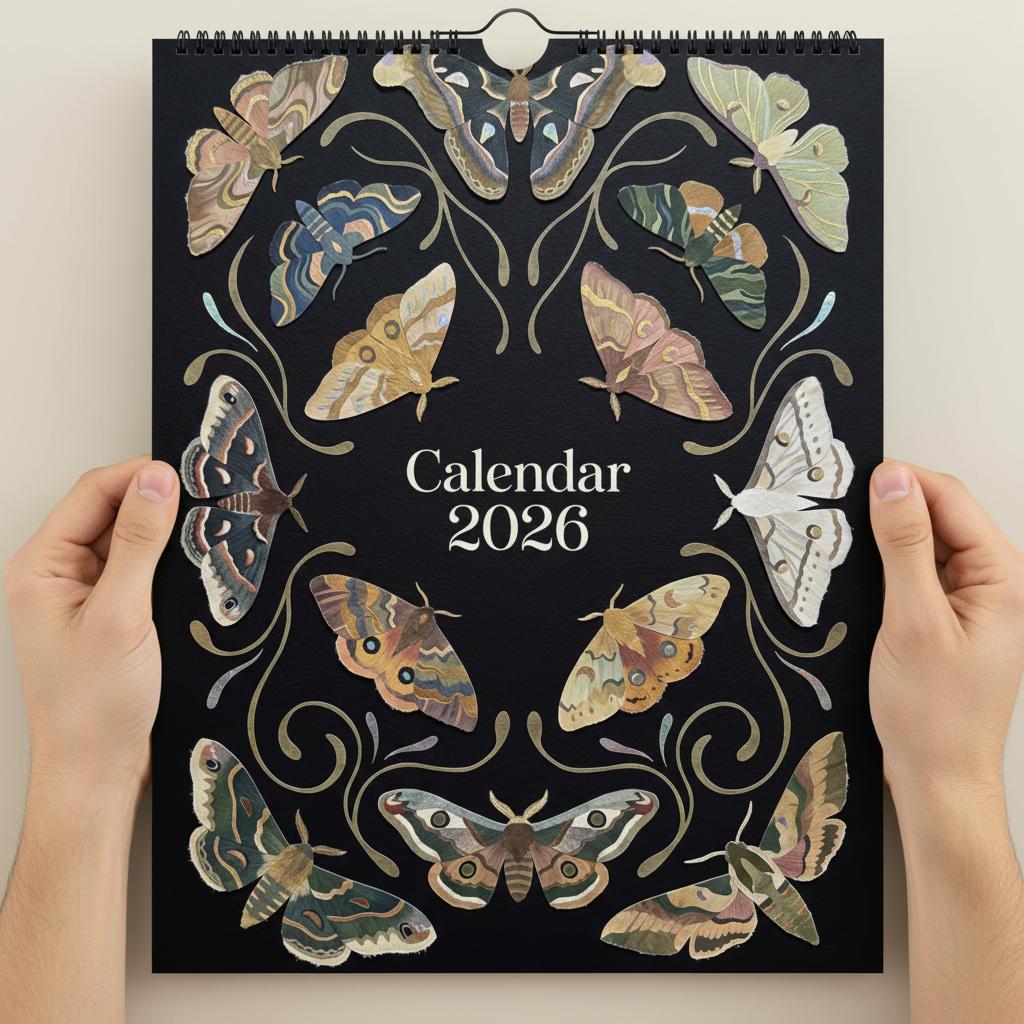2026 Moth Wall Calendar - Bohemian Anatomical Illustrations for ...