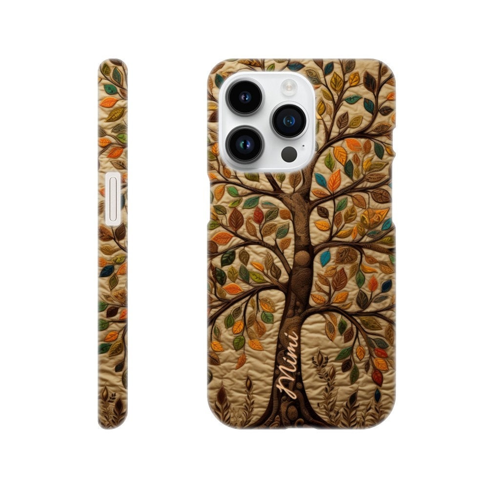 Personalized Silk Embroidery Madhubani Tree of Life Phone Case - Etsy