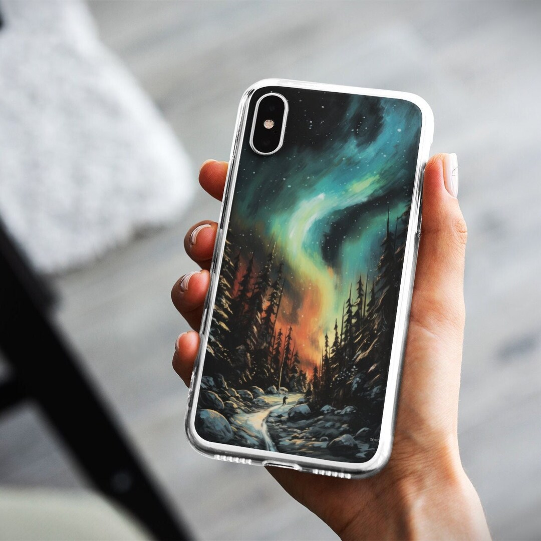 Ethereal Northern Lights Phone Case | Camping Night Sky Lover Gift ...