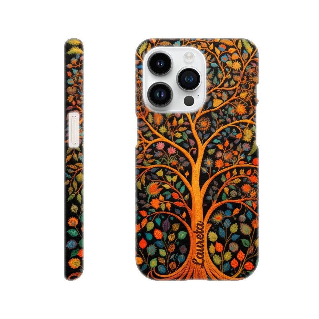 Personalized Indian Art Tree of Life Phone Case Custom Name Tribal ...