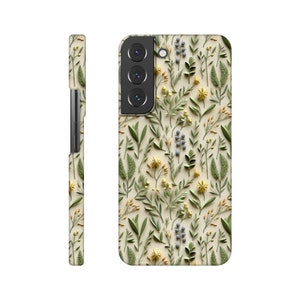 Cottagecore Herbalism Botanicals Pastel Phone Case | Cute Vintage Boho ...