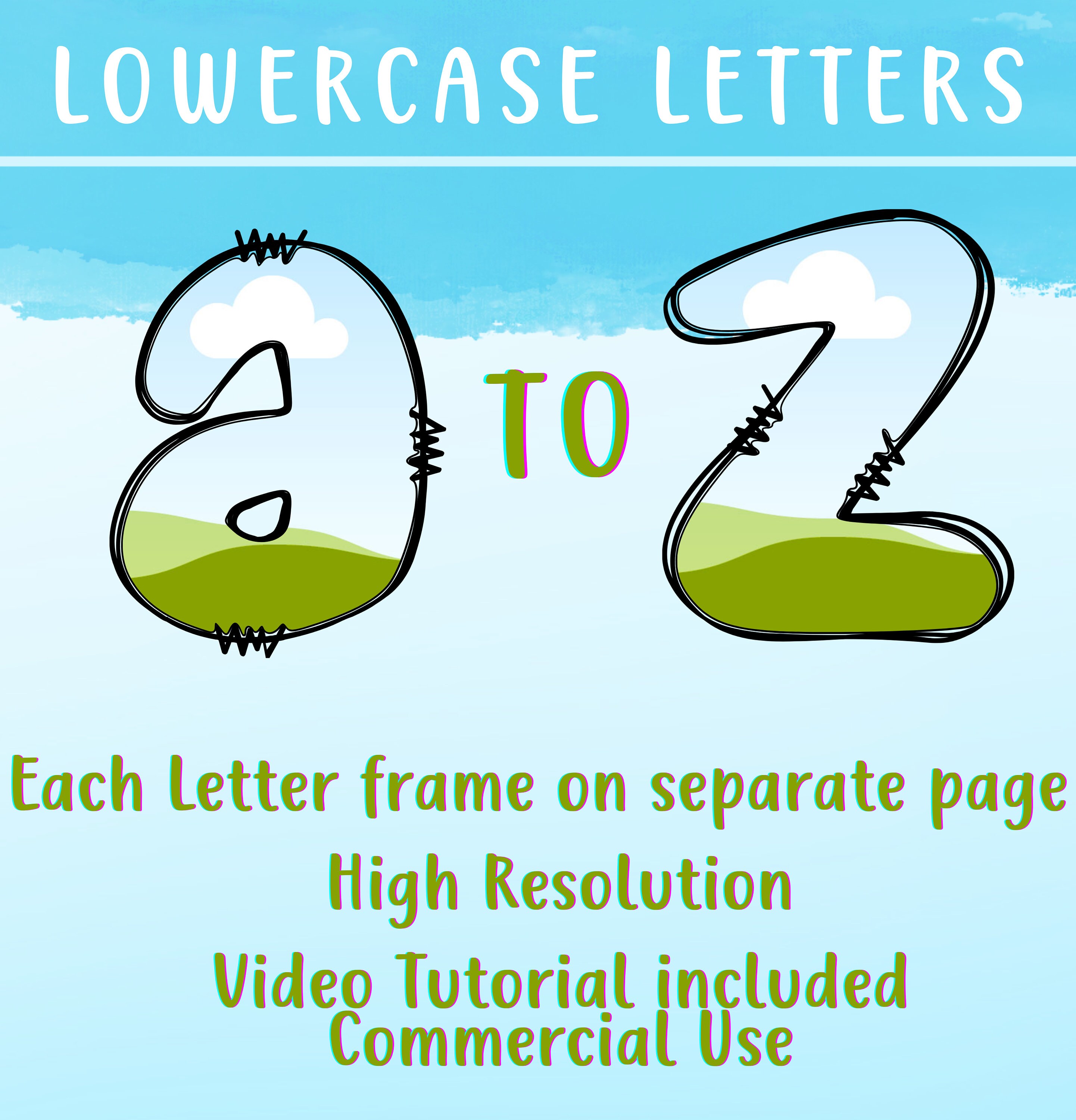 Editable Canva Alphabet Letters, Canva Lettering Frames, Custom Canva ...