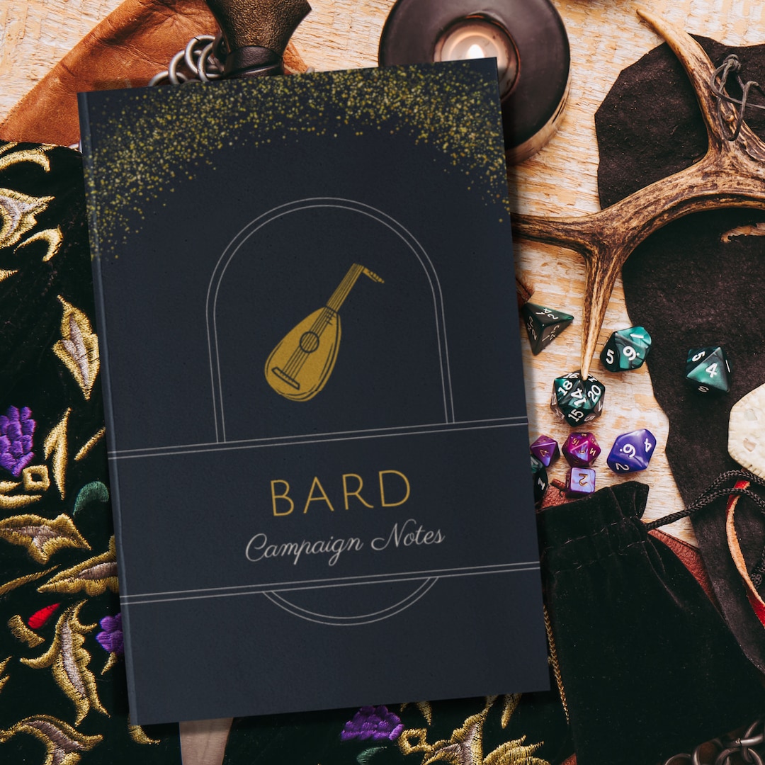 D&D Bard Class Notebook | Dungeons and Dragons Spell Book Journal ...