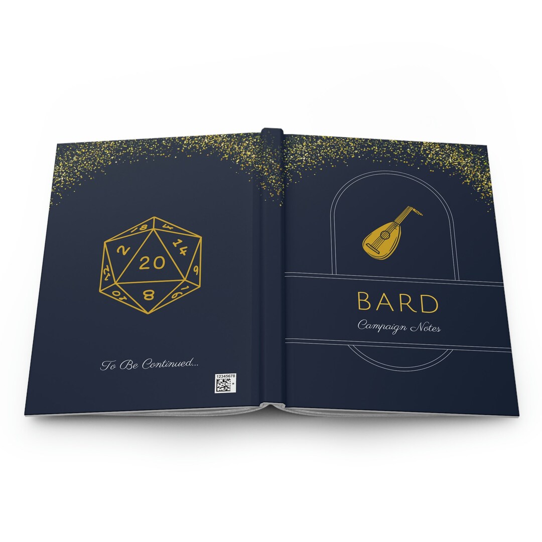 D&D Bard Class Notebook Dungeons and Dragons Spell Book - Etsy