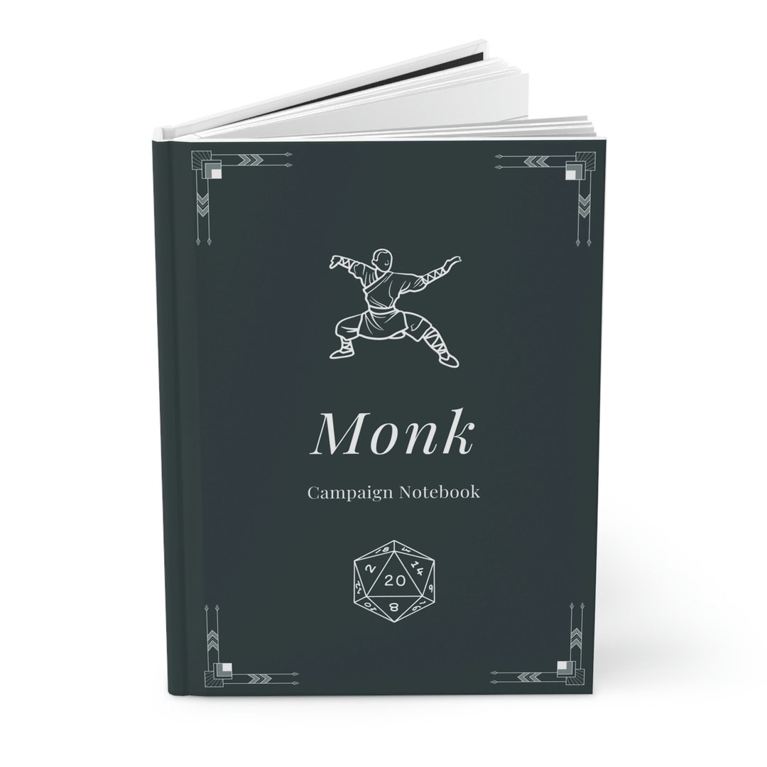 D&D Monk Class Notebook Dungeons and Dragons Class Journal - Etsy