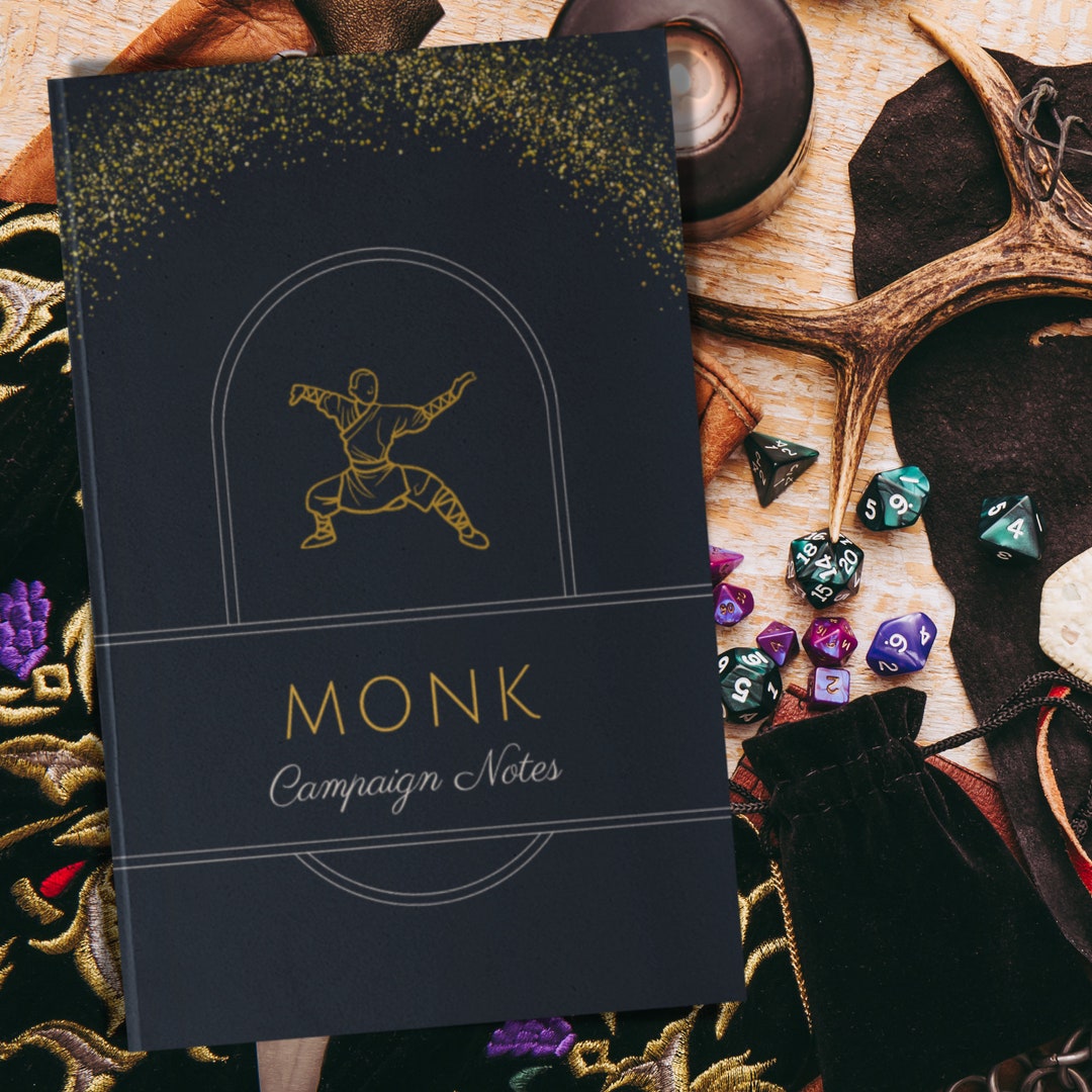 D&D Monk Class Notebook | Dungeons and Dragons Spell Book Journal ...