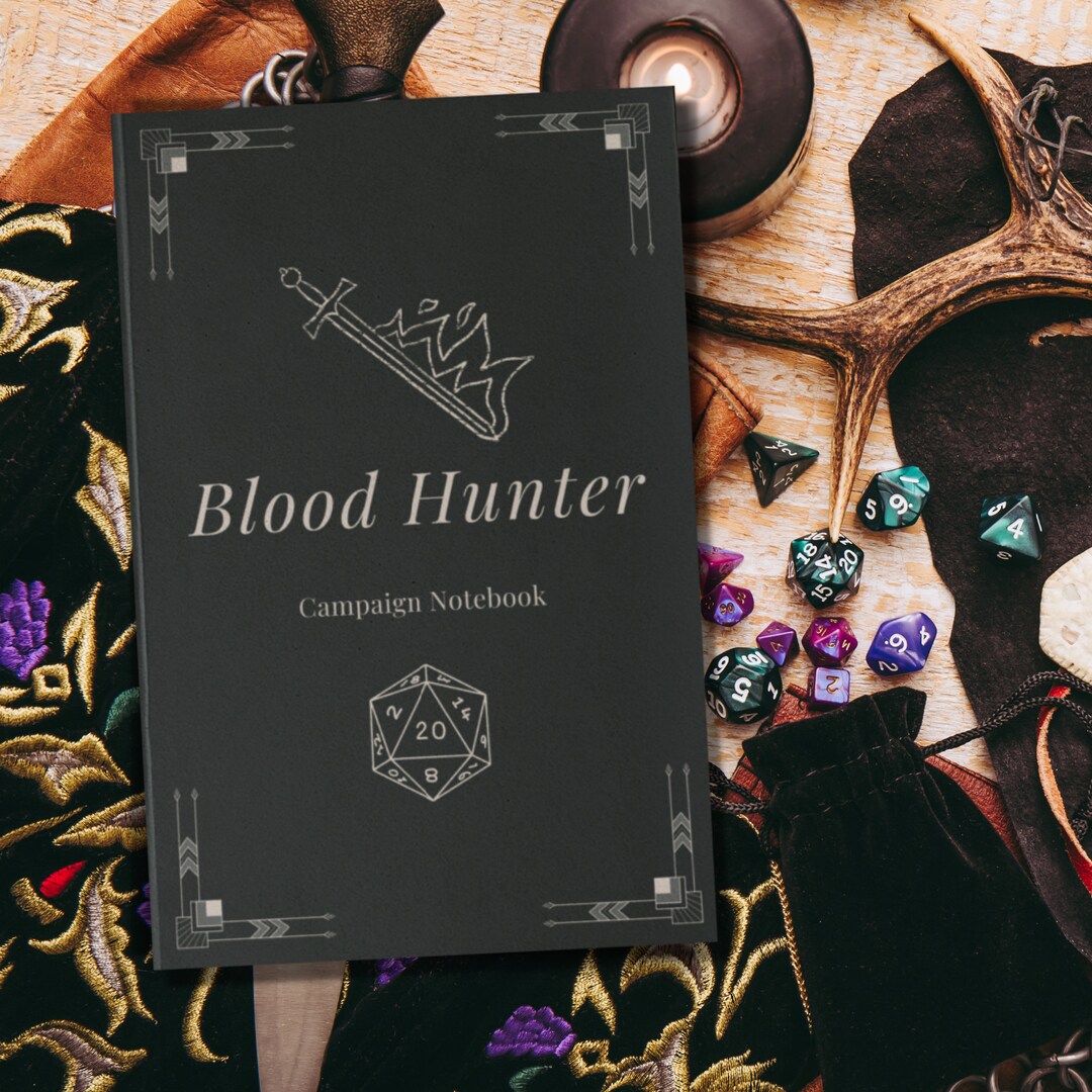D&D Blood Hunter Class Notebook | Dungeons and Dragons Class Journal ...